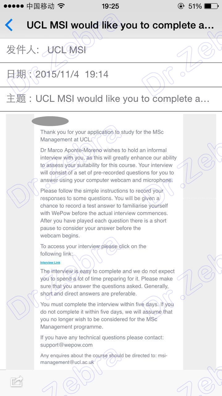 UCL MSc Management 拒信, Argue成OFFER! 在斑马博士，敢想，敢挑战！
